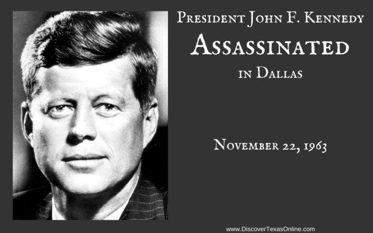 President John F. Kennedy Assassinated in Dallas – Discover Texas